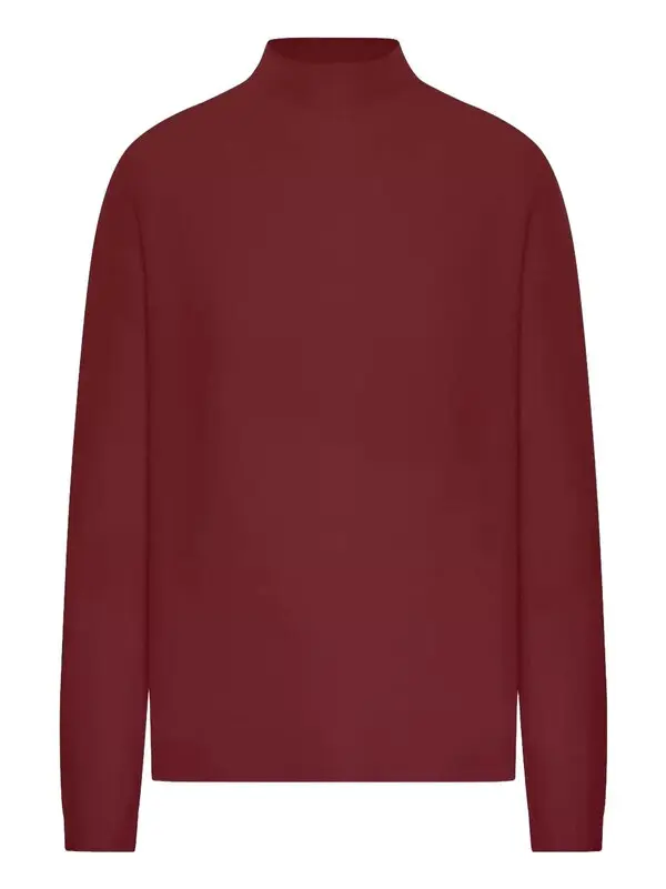 Max Mara High-neck Cashmere Blend Sweater - Red