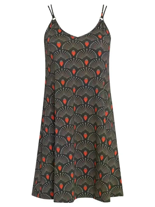 LYGIA & NANNY Sardenha Floral-print Mini Dress - Grey