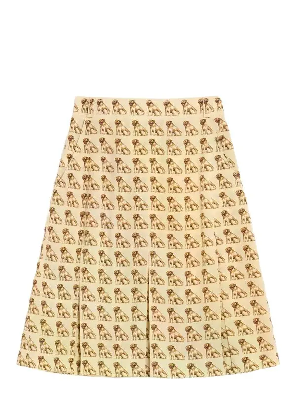 Valentino Garavani Petit Charles-print Mini Skirt - Neutrals