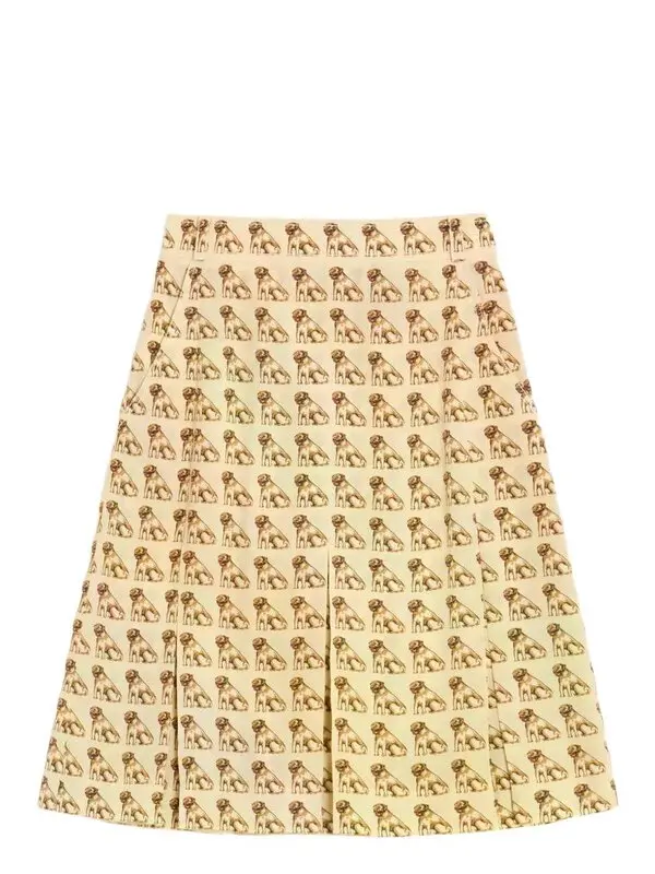 Valentino Garavani Petit Charles-print Mini Skirt - Neutrals