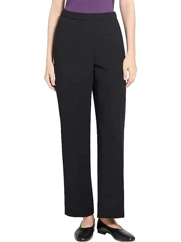 Theory Wide Leg Trousers - Black