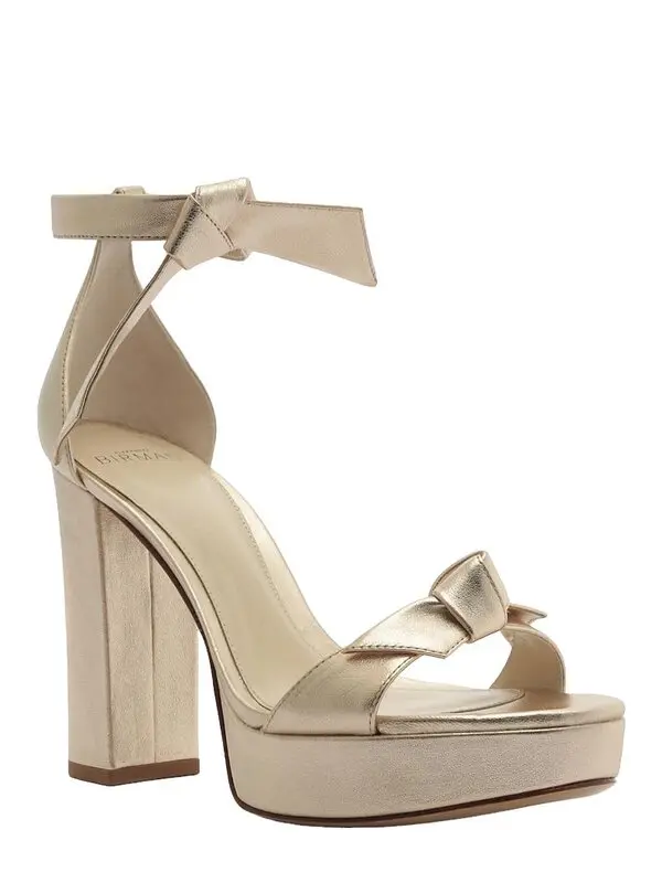 ALEXANDRE BIRMAN Mabeleh Leather Sandals - Golden