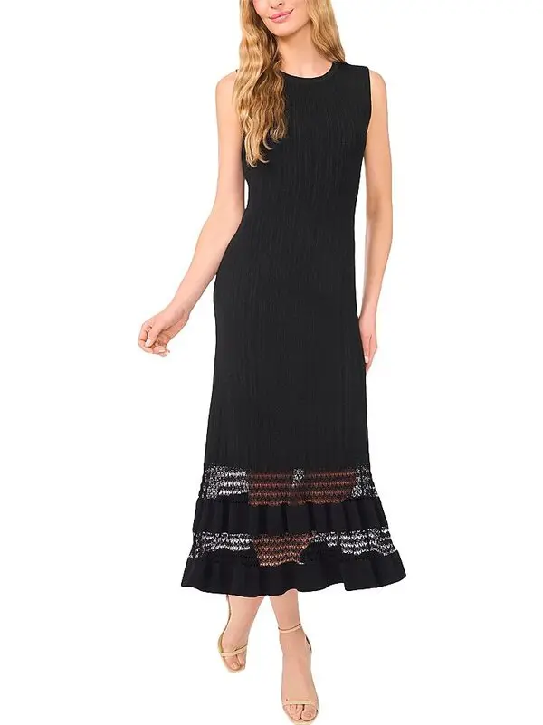Ted Baker London Round Neck Sleeve Dress - Rich Black
