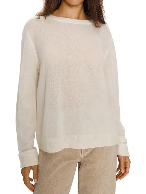 REFORMATION Cashmere Boyfriend Sweater - Gossamer