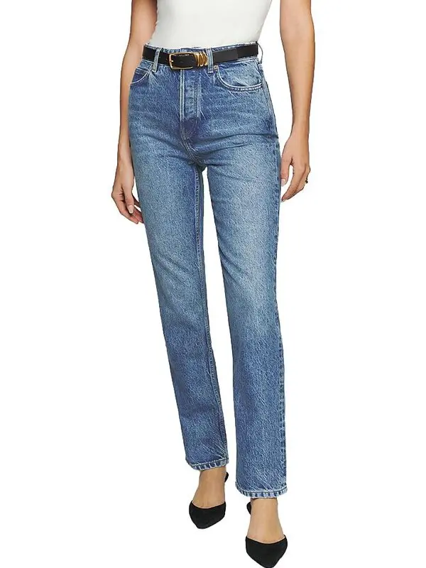 REFORMATION Cynthia High-rise Straight Jeans - Colorado