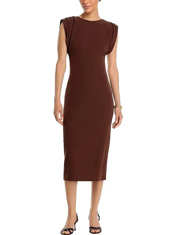 AREA STARS Jera Dress - Dark Brown