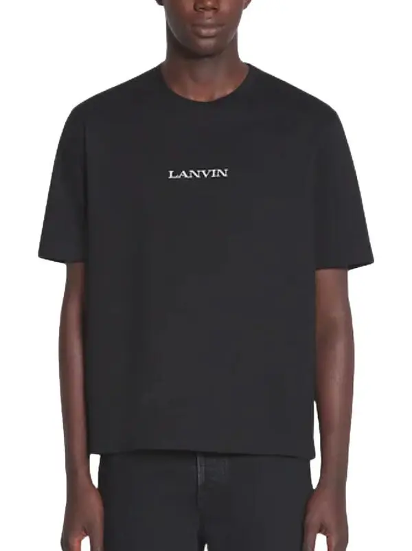 LANVIN Embroidered T-shirt - Black