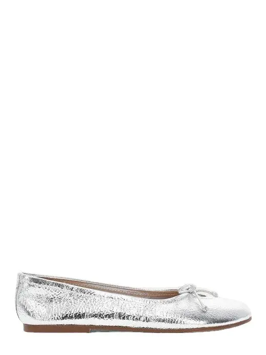 THE FRYE COMPANY Emma Ballet Flat - Silver