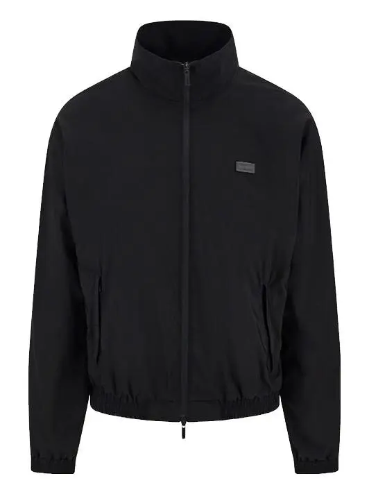 FERRAGAMO Wool Blend Blouson Jacket - Black