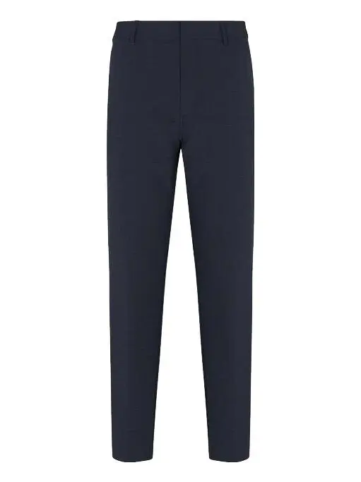Emporio Armani Nylon Seersucker Chinos - Navy