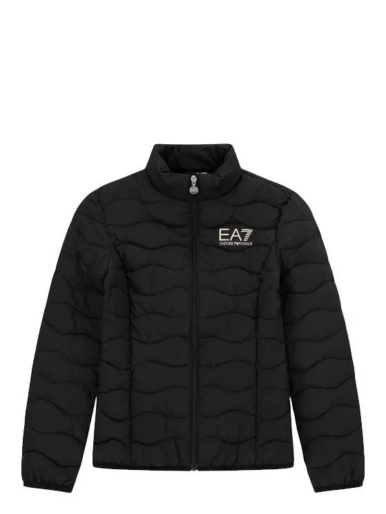 EA7 Core Lightweight Nylon Packable Padded Jacket - Black