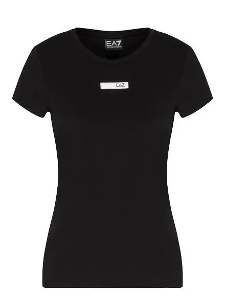 EA7 Dynamic Athlete Crew-neck T-shirt In Natural Ventus7 Technical Fabric - Black