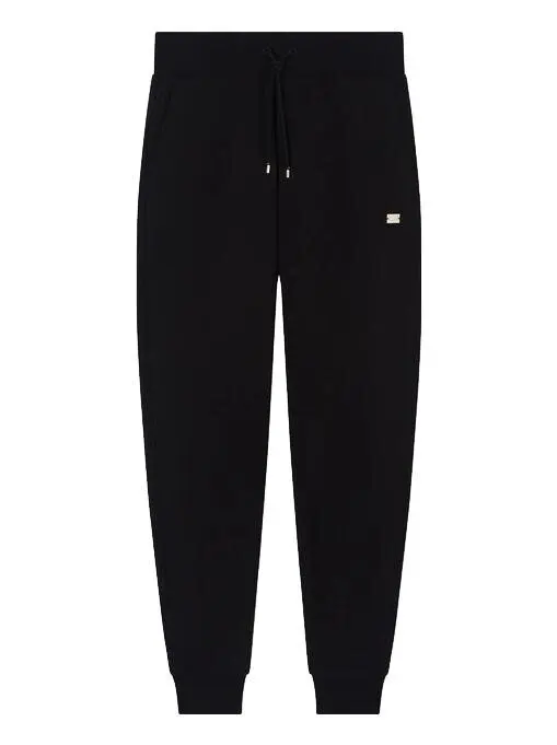 EA7 Core Lady Stretch-cotton Joggers - Black