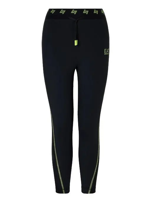 EA7 Dynamic Athlete Ventus7 Technical Fabric Leggings - Black