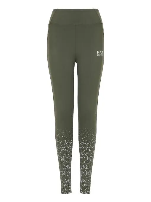 EA7 Dynamic Athlete Ventus7 Technical Fabric Leggings - Green