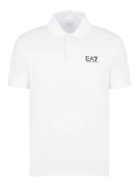 Emporio Armani Core Identity Stretch-cotton Polo Shirt - White