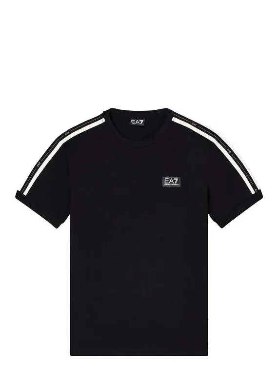 Emporio Armani Logo Series Cotton-jersey T-shirt - Black