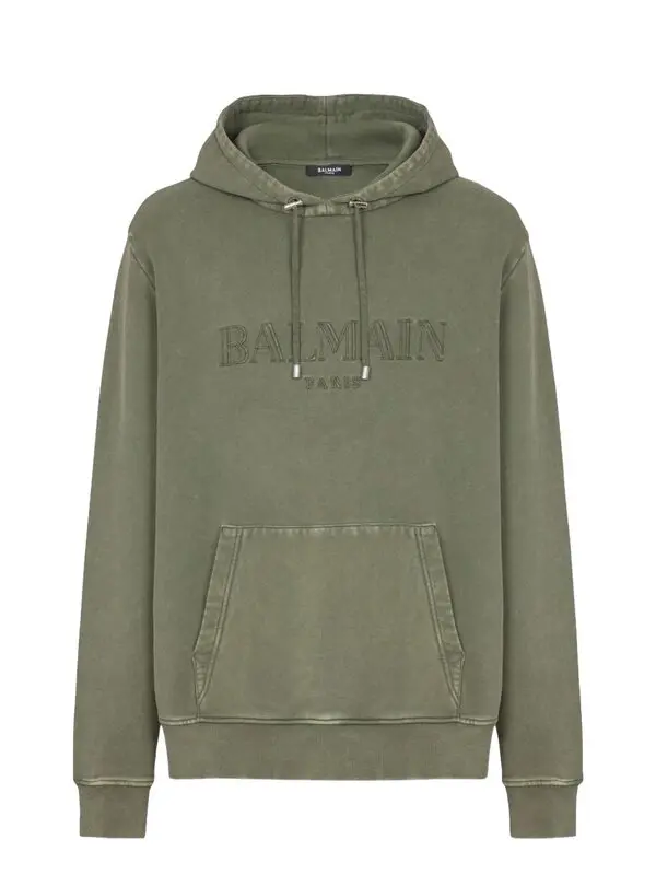 Balmain Hooded Sweatshirt - Beige
