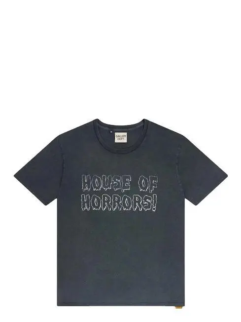 GALLERY DEPT. Horrors Tee Vintage T-shirt - Vintage Black