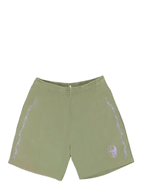 WARREN LOTAS Barbed Wire Hockey Mask Shorts - Green