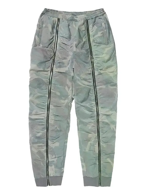 THUG CLUB Zip-detail Straight-leg Trousers - Multicolour
