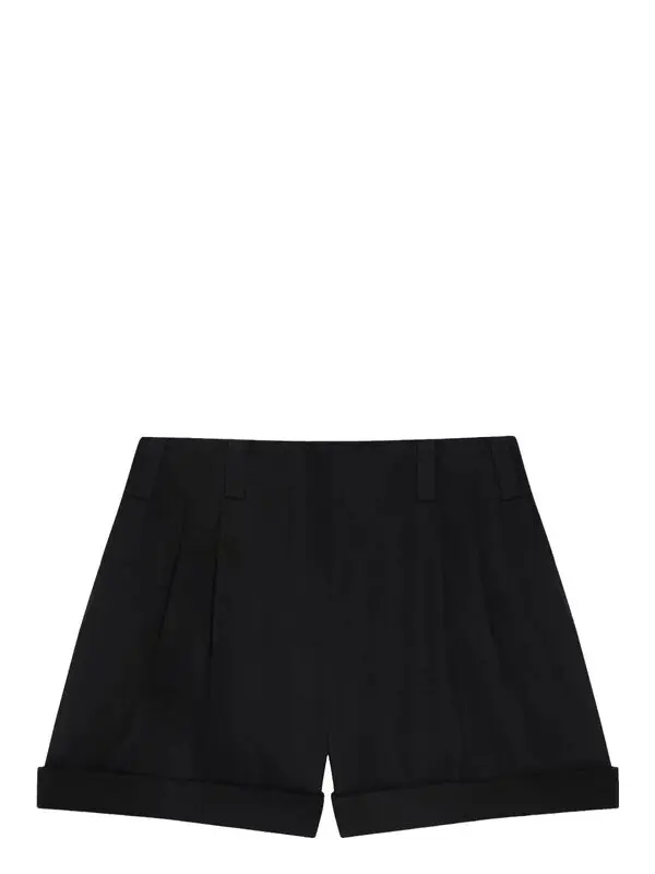 Givenchy Pleated Cuffed Shorts - Black