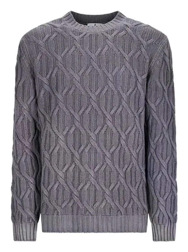 PT TORINO Cable-knit Sweater - Grey