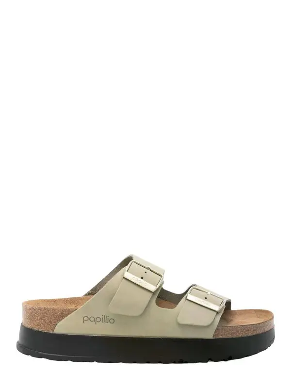 BIRKENSTOCK Arizona Leather Platform Sandals - Neutrals