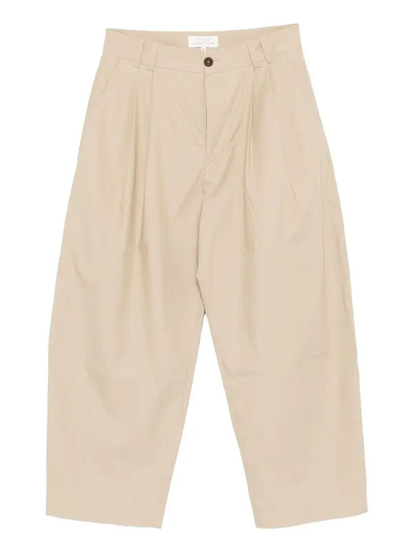 Studio Nicholson Darted Cotton Trousers - Neutrals