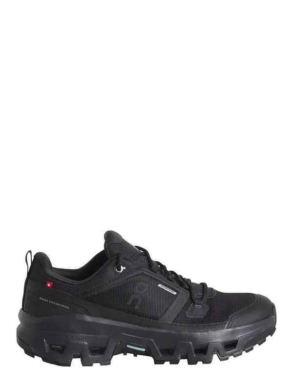 On Waterproof Cloudrock Hiking Trainers - Black
