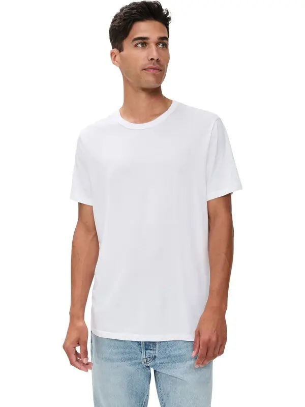 Marine Layer Signature Crew Tee - Pure White