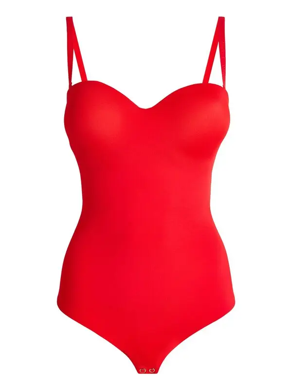 Wolford Mat De Luxe Forming Bodysuit - Red