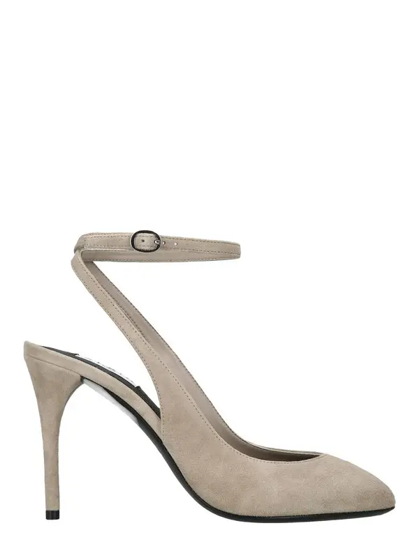 Alaïa Suede Decollete Slingback Pumps 90 - Beige
