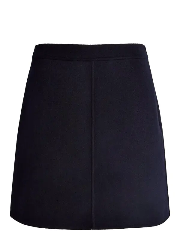 Claudie Pierlot Wool Mini Skirt - Blue