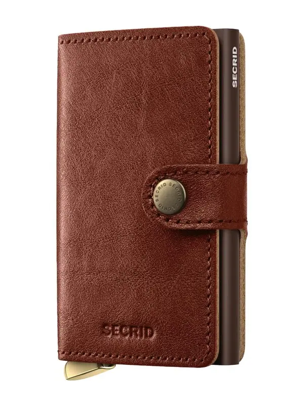 SECRID Basco Leather Miniwallet - Brown