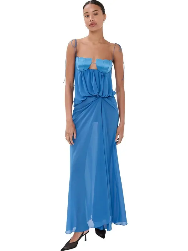 Anna October Arabella Maxi Dress - Cobalt