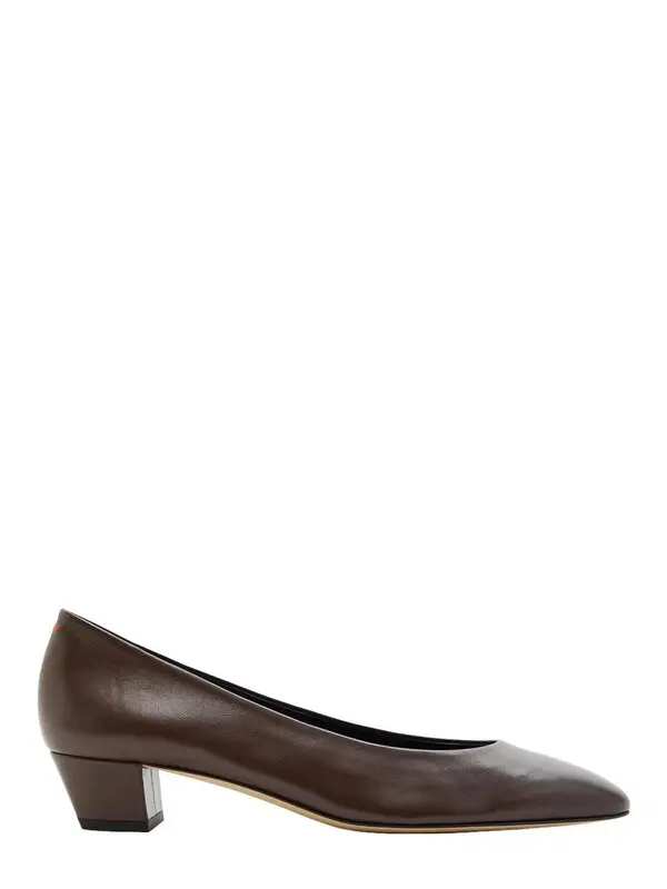 AeydĒ Helia 35 Leather Pumps - Brown