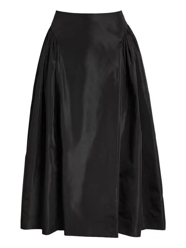 Simone Rocha Hip Detail Bind Shell Midi Skirt - Black