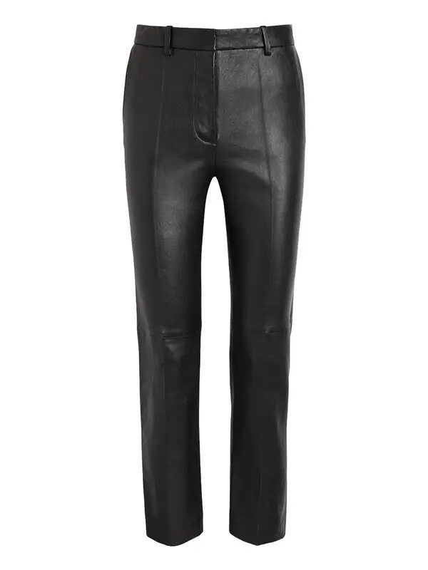 JOSEPH Coleman Leather Trousers - Black