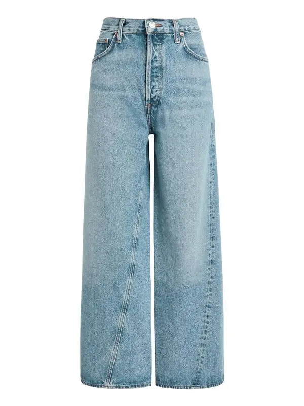 AGOLDE Low Slung Baggy Wide-leg Jeans - Blue