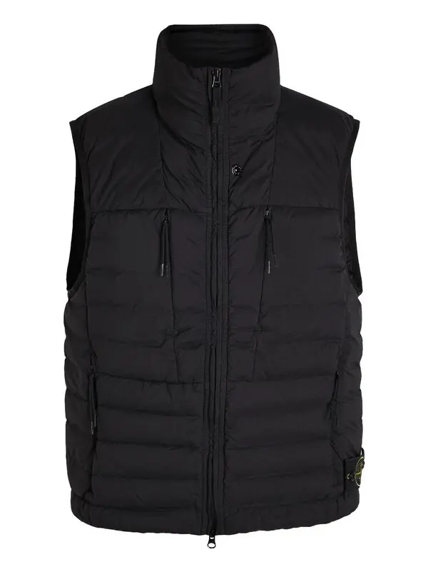 Stone Island Loom Quilted Shell Gilet - Black