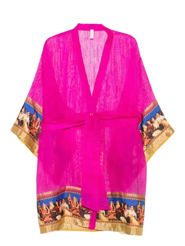 DOLCI FOLLIE Indian-theme Robe - Pink