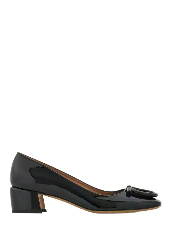 FERRAGAMO 40mm Square-toe Pumps - Black