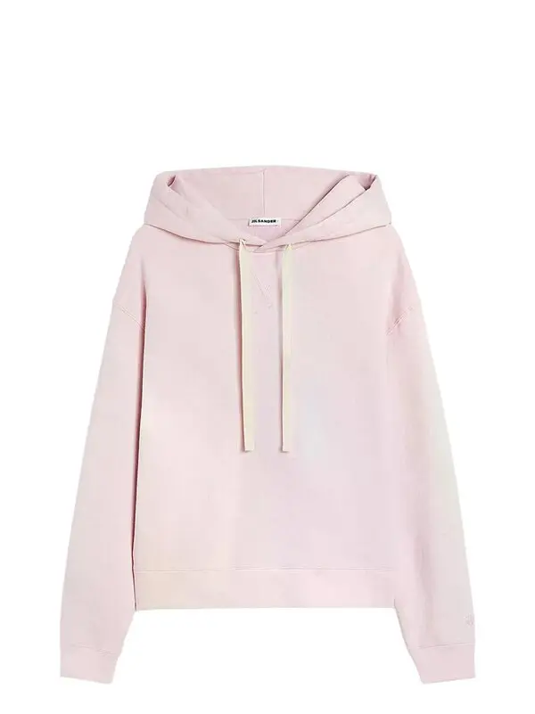 JIL SANDER Cotton Terry Hoodie - Pink