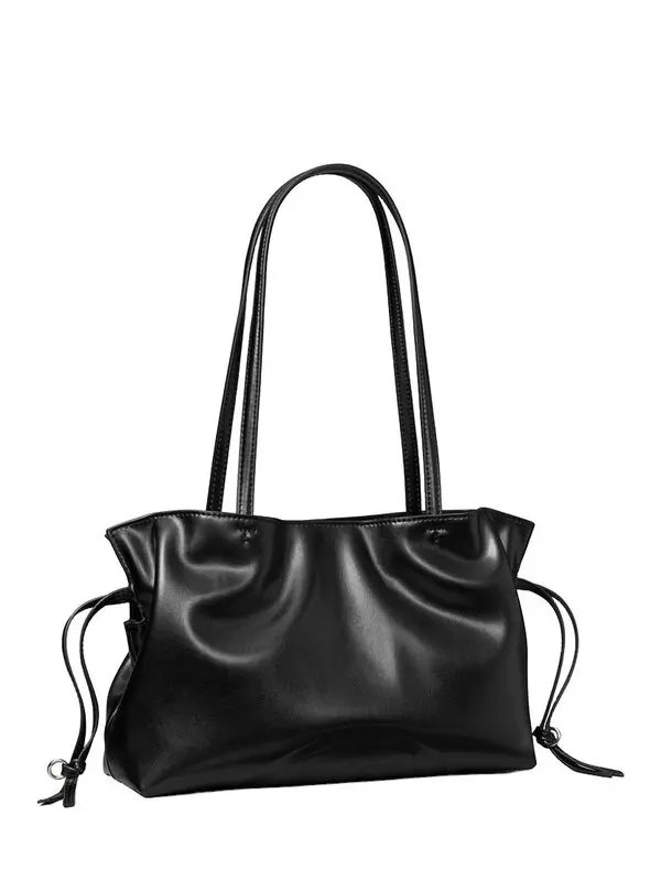 Tory Burch Small Ella Natuura™ Drawstring Tote - Black