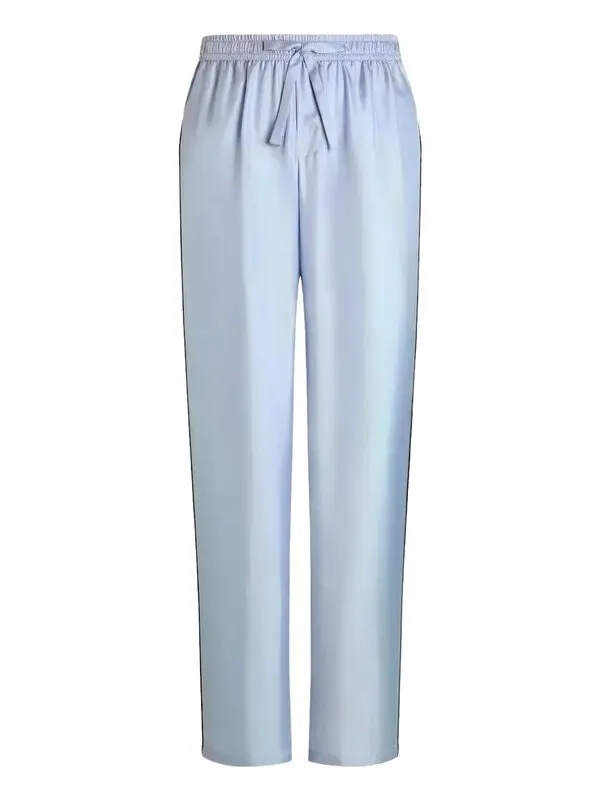 Dolce & Gabbana Satin Drawstring Trousers - Blue