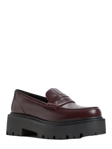Aldo Cadaycia Platform Penny Loafer - Bordo