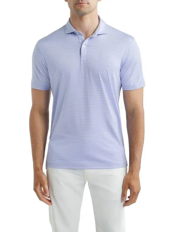 Johnnie-o Beau Stripe Performance Polo - Viola
