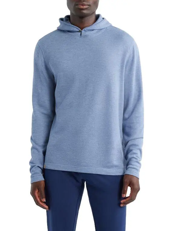 Johnnie-o Drayton Merino Wool Blend Hoodie - Laguna Blue