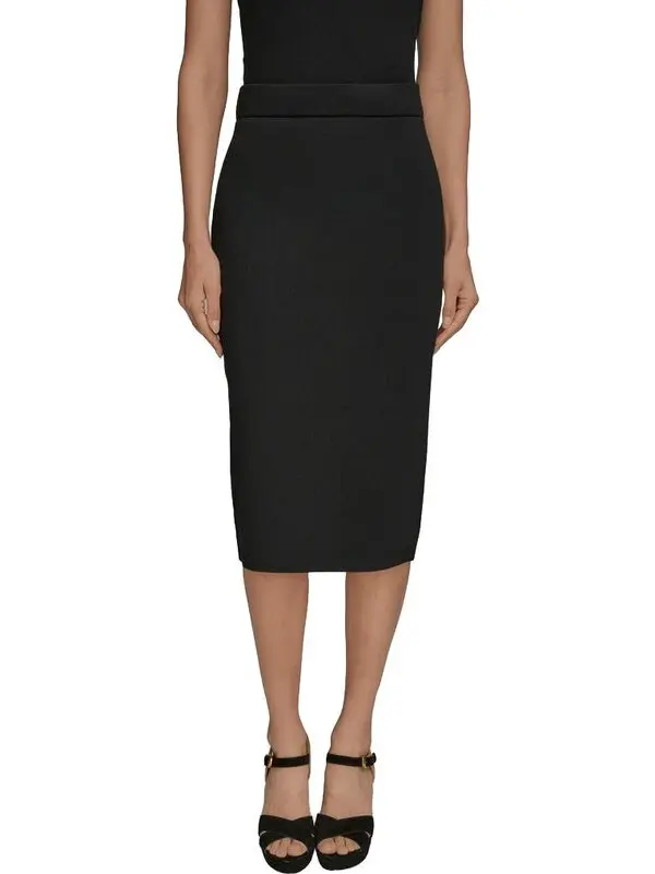 Donna Karan New York Knit Sweater Skirt - Black